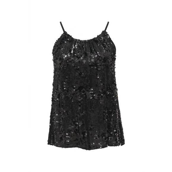 Gold Hawk | Tops | New Gold Hawk Womens Lexi Sequin Halter Top In Black ...